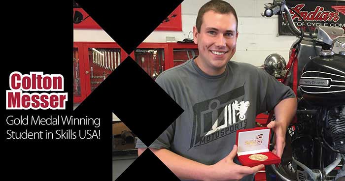 Motorcycle Service Technology student wins SkillsUSA